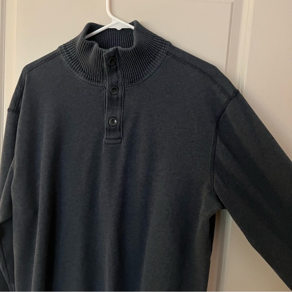 GAP | Shirts | Gap Mens Long Sleeve Pullover Henley Style Sweatshirt ...